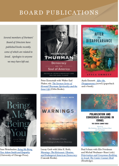 Board Publications – Partners For Progressive Israel